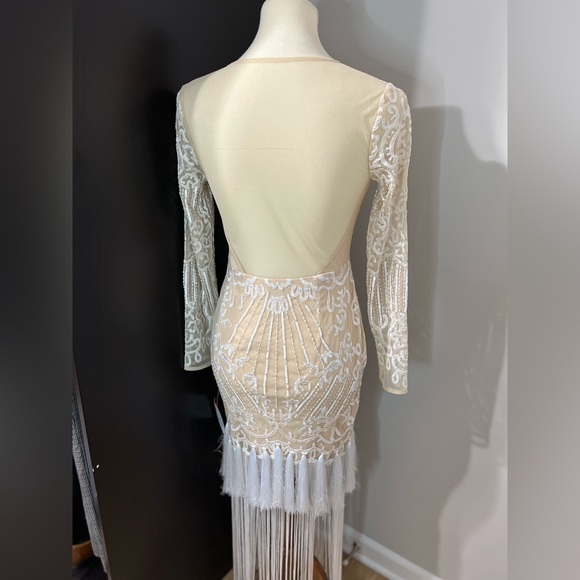 ASOS | Dresses | Asos Design Fringe Dress In Cream | Poshmark